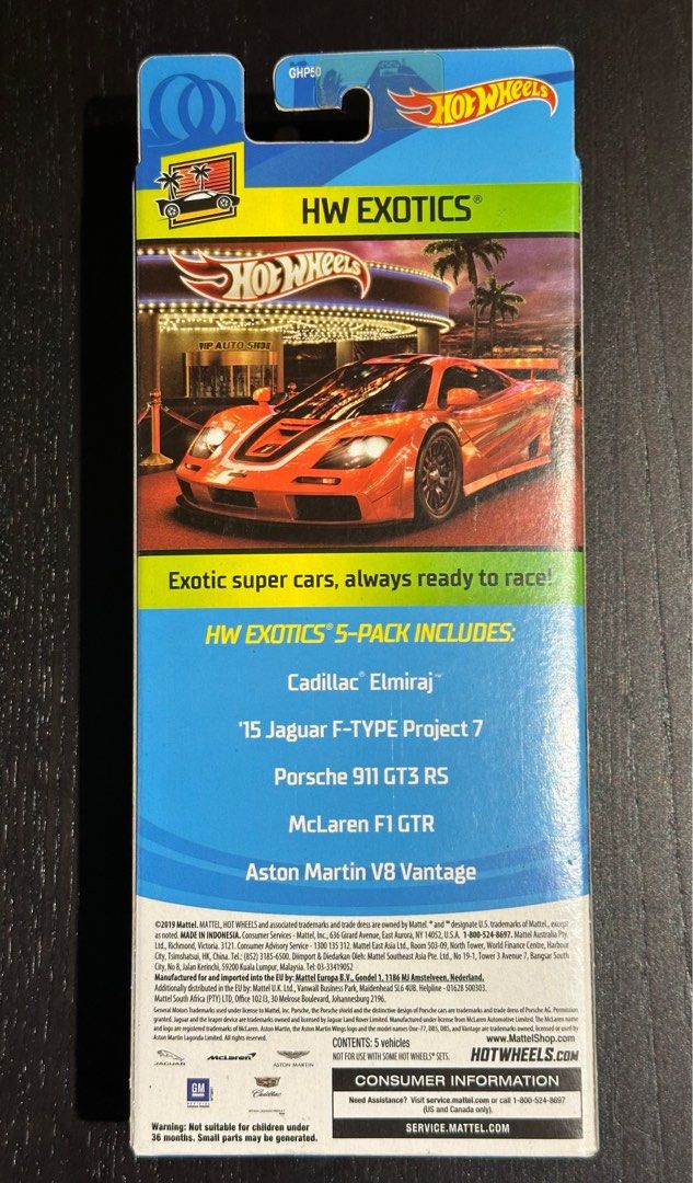 Hot Wheels HW Exotics 5-Pack, Hobbies & Toys, Toys & Games on Carousell
