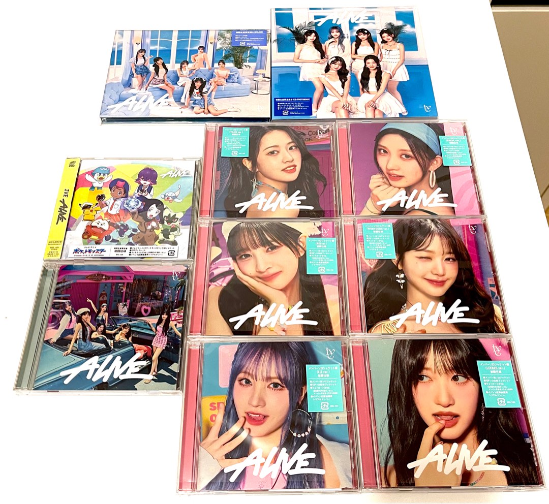 IVE ALIVE CD COLLECTION 初回生產限定A盤 初回限定生產B盤 個人盤 通常盤 期間生產限定盤, 興趣及遊戲, 收藏品及 ...