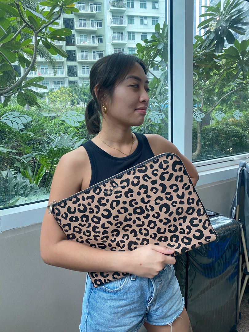 Kate Spade New York Laptop Sleeve for 15” Laptop - Staci Leopard ...