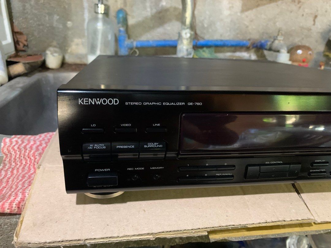 KENWOOD STEREO GRAPHIC EQUALIZER GE-760 AC 100 VOLTS 50/60 HZ 48 WATTS MADE IN JAPAN, Audio ...