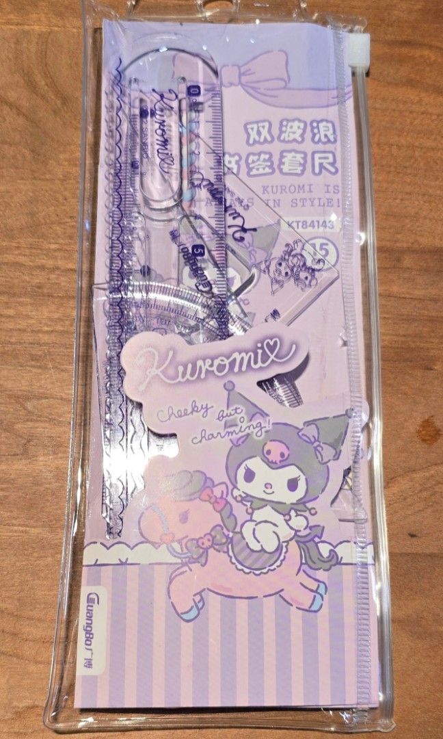 Kuromi Math 4-pc Set, Hobbies & Toys, Stationery & Craft, Stationery ...