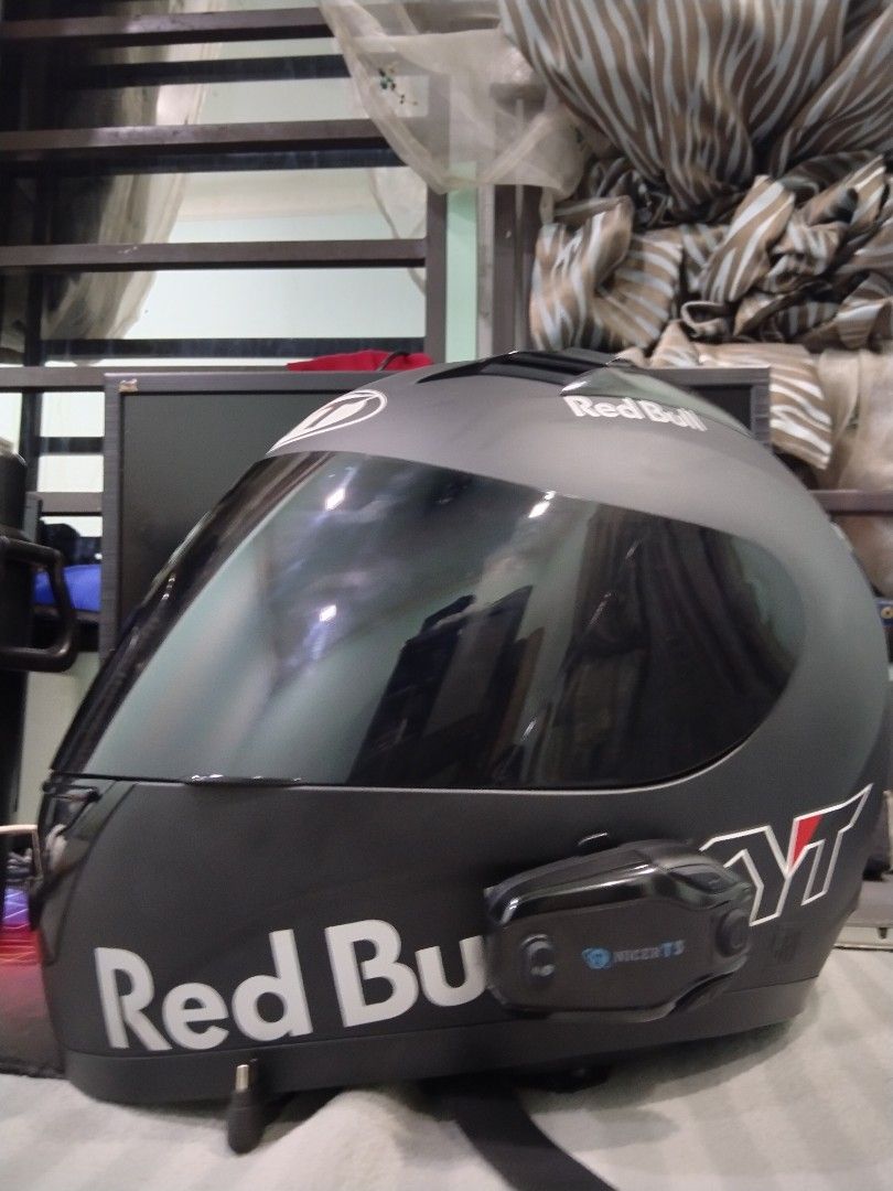 KYT FULLFACE HELMET + INTERCOM, Auto Accessories on Carousell