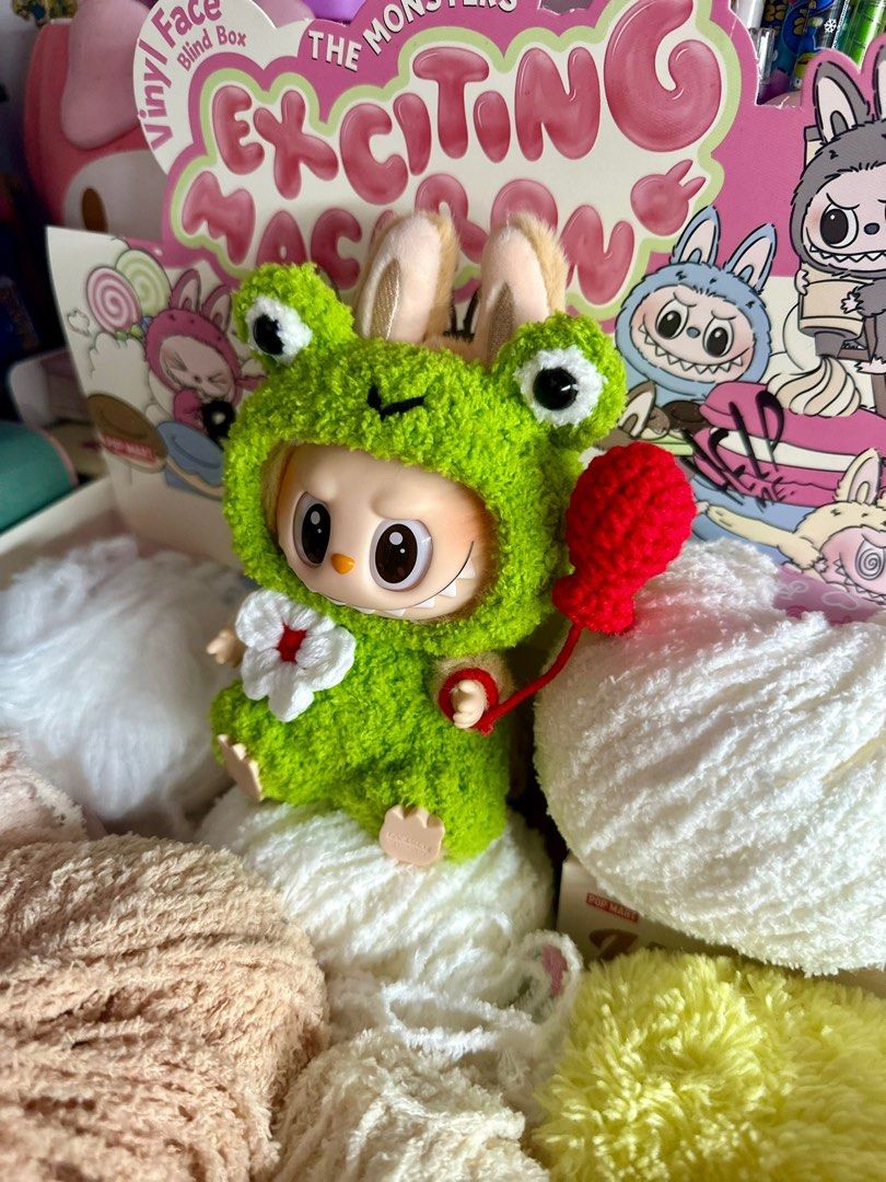 Labubu froggy cloths, Hobbies & Toys, Toys & Games on Carousell