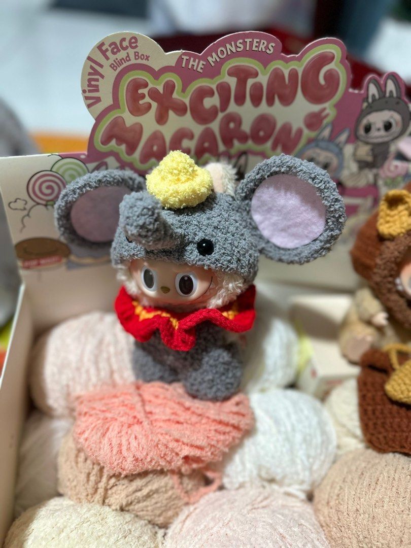 Labubu Grey Elephant, Hobbies & Toys, Stationery & Craft, Handmade ...