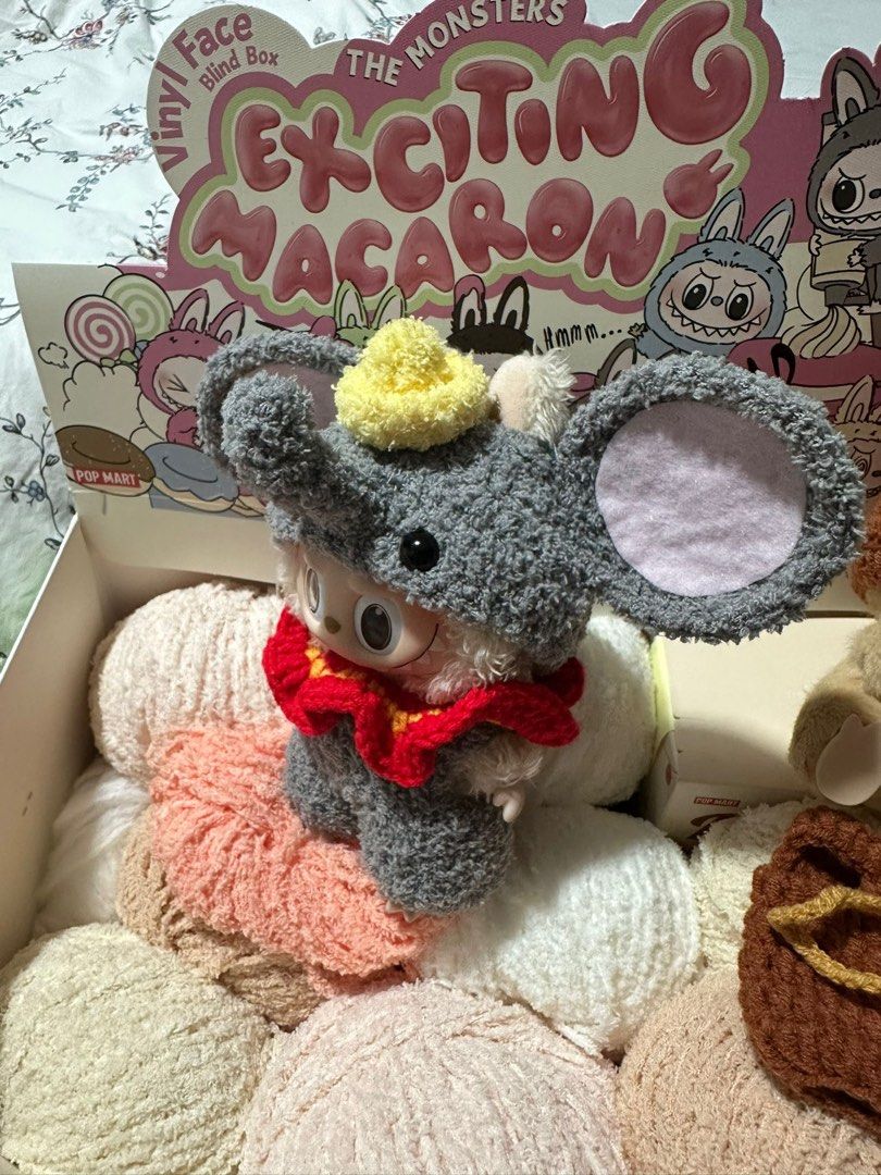 Labubu Grey Elephant, Hobbies & Toys, Stationery & Craft, Handmade ...