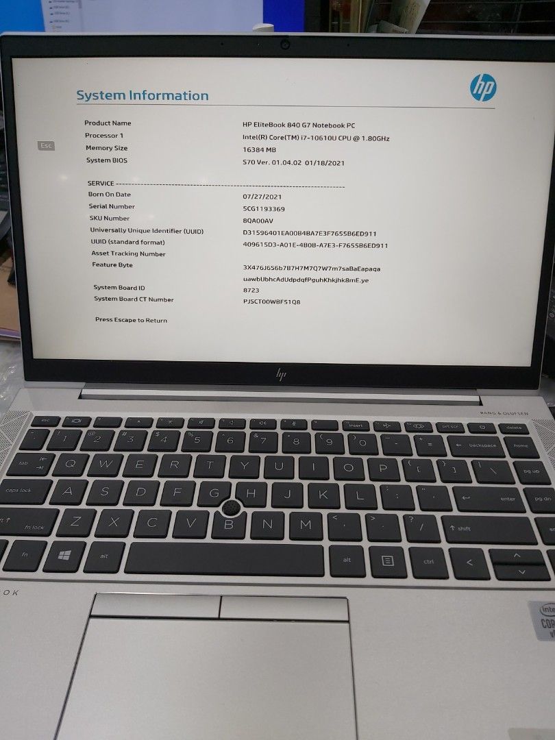 Laptop i7 Vpro 10TH Gen, Computers & Tech, Laptops & Notebooks on Carousell