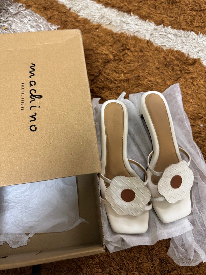 Machino Lady Hana White Heals Glowin Season Mac39, Women's Fashion ...