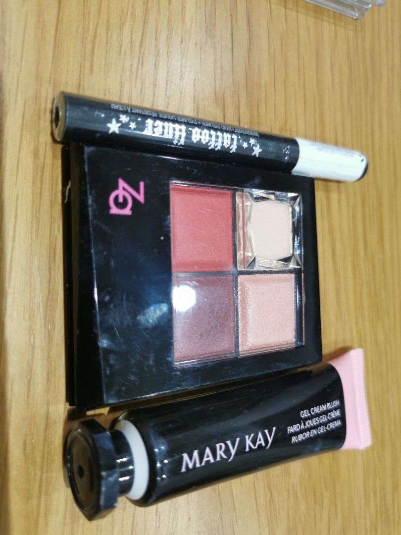 Make up set Za eyeshadow Tatoo liner Mary Kay blusher, Beauty & Personal Care, Face, Makeup on ...