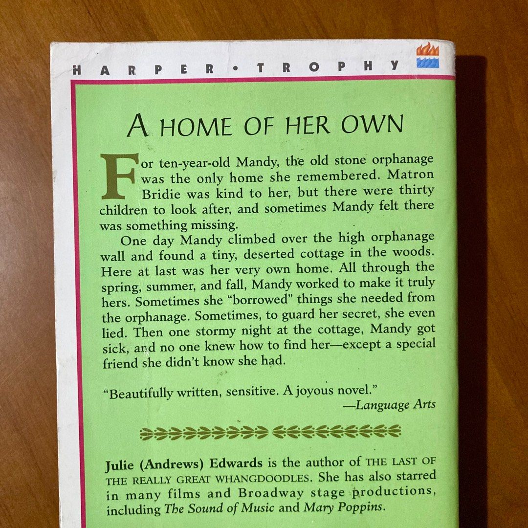 Mandy by Julie Edwards, Illustrated by Judith Gwyn Brown (Middle Grade ...