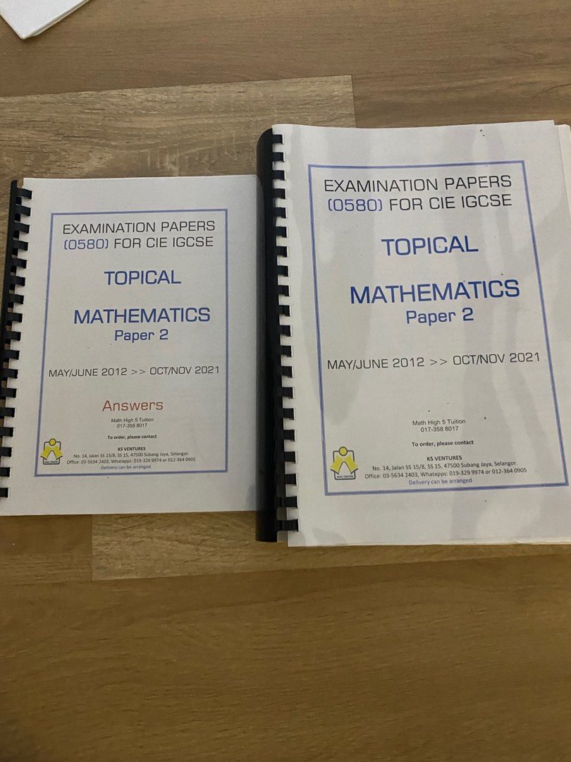 MATH PASS YEAR PAPER, Hobbies & Toys, Books & Magazines, Textbooks on Carousell