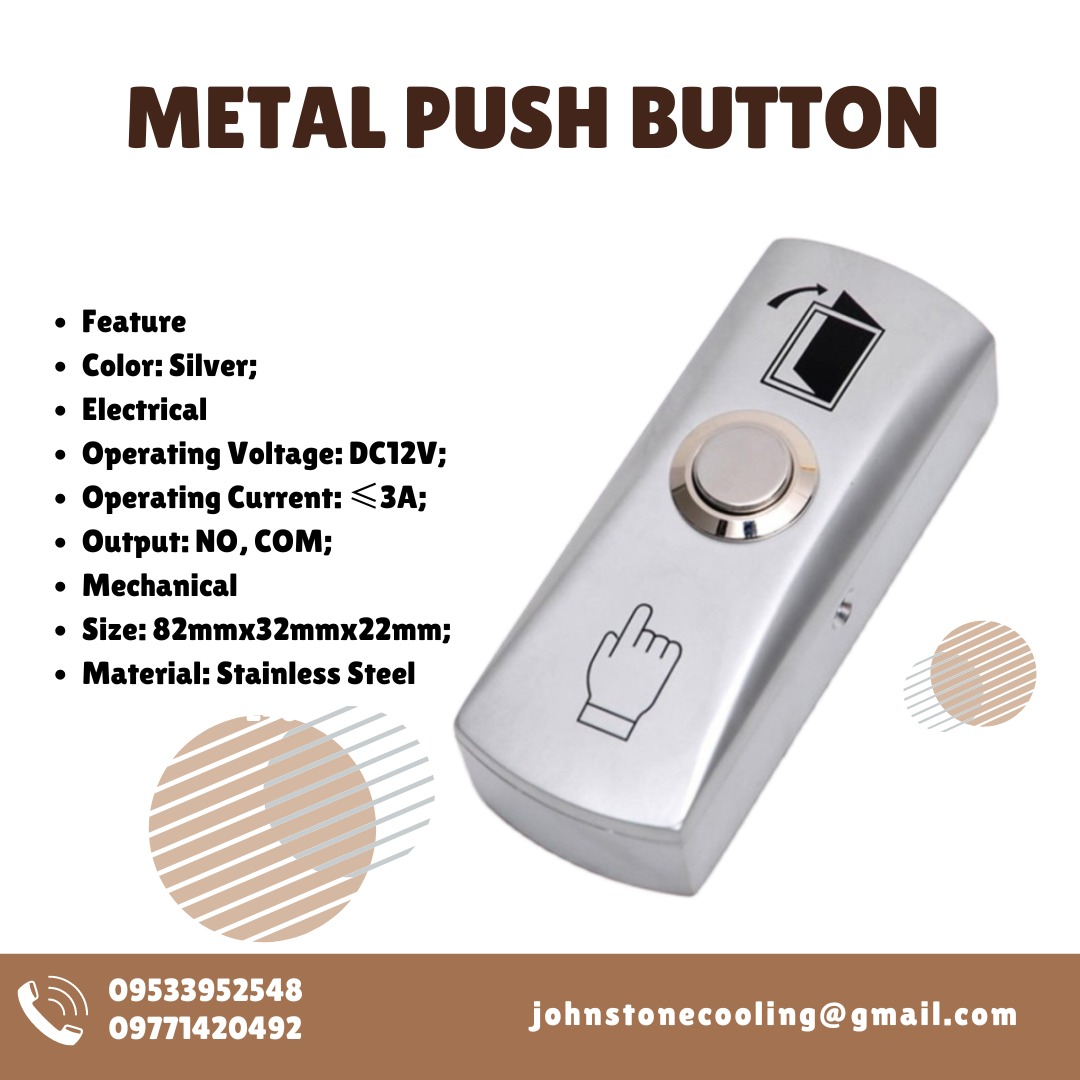 Metal Push Button, Commercial & Industrial, Industrial Equipment on Carousell