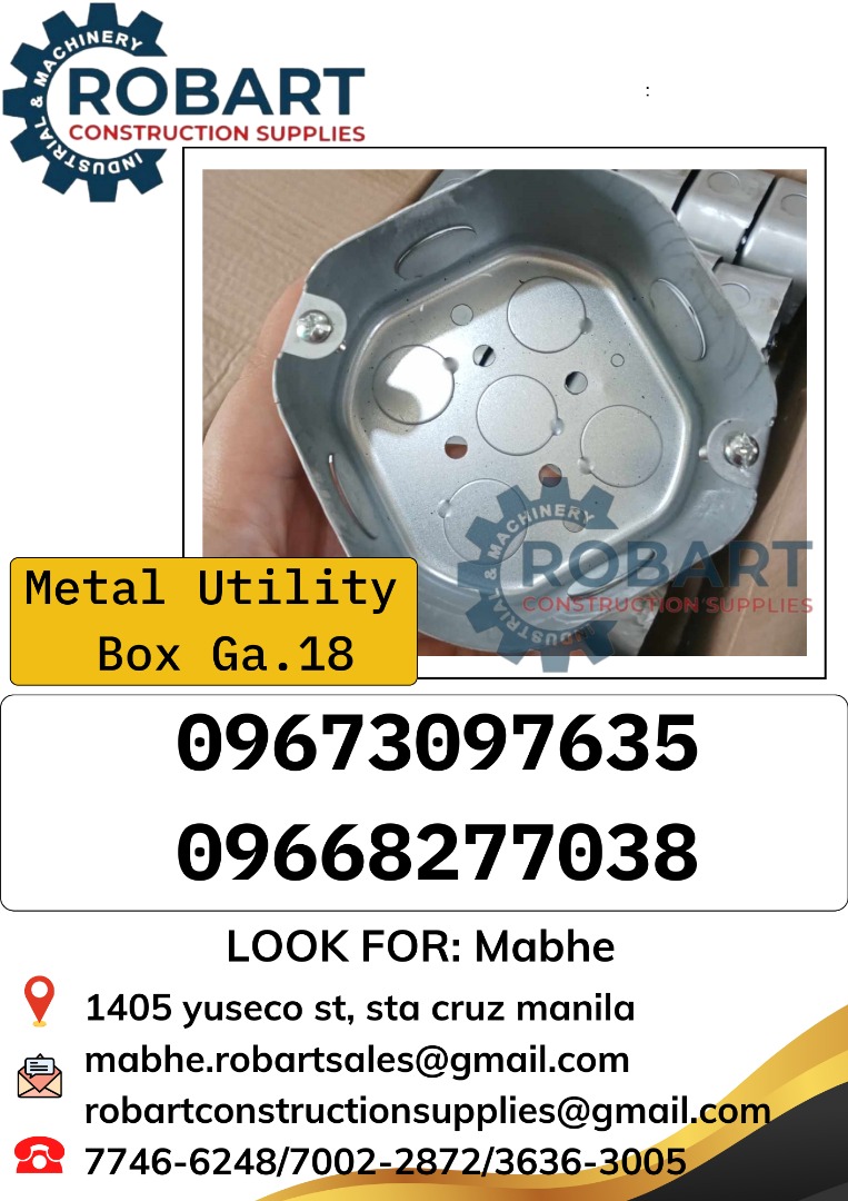Metal Utility Box GA.18, Commercial & Industrial, Construction Tools ...