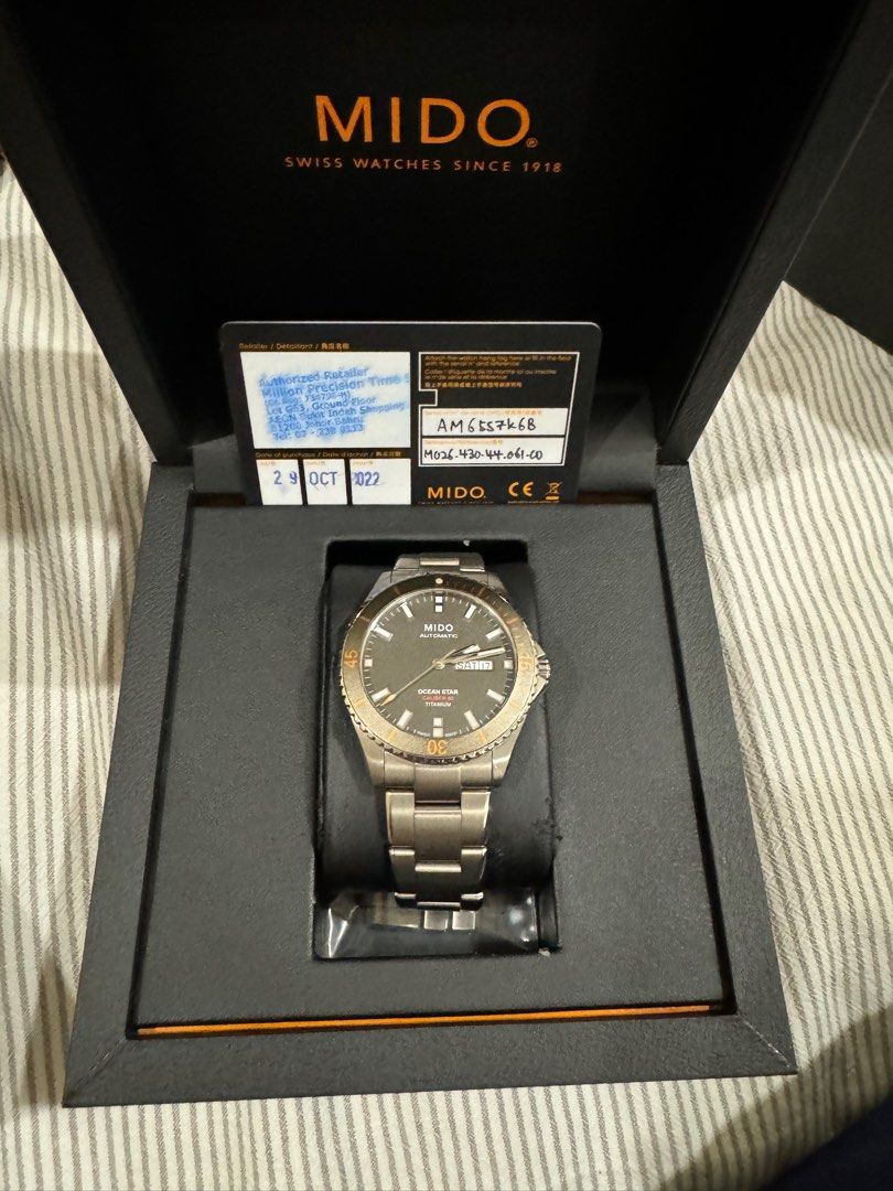 Mido Ocean Star Titanium, Men's Fashion, Watches & Accessories, Watches ...
