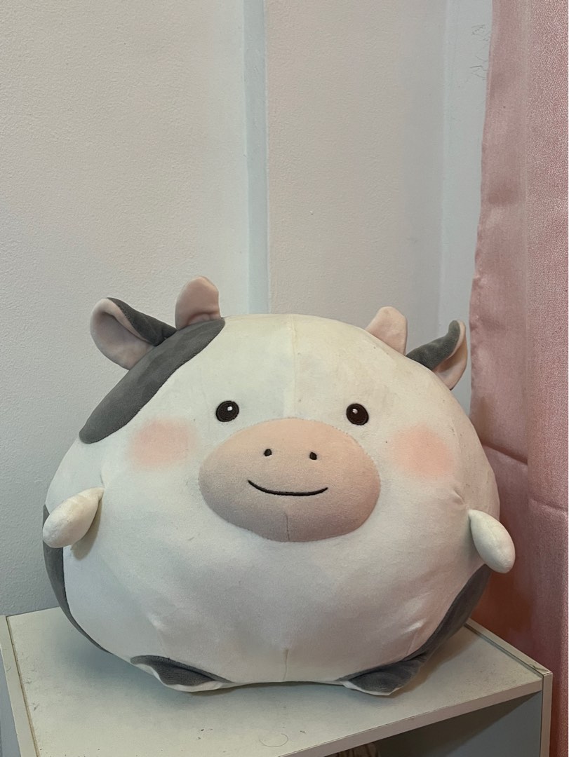 Miniso Cow Plushie Stuffed Toy, Hobbies & Toys, Toys & Games on Carousell