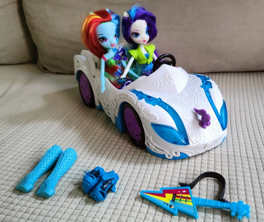 Hasbro MLP My Little Pony Equestria Dolls Car set, Hobbies & Toys, Toys ...