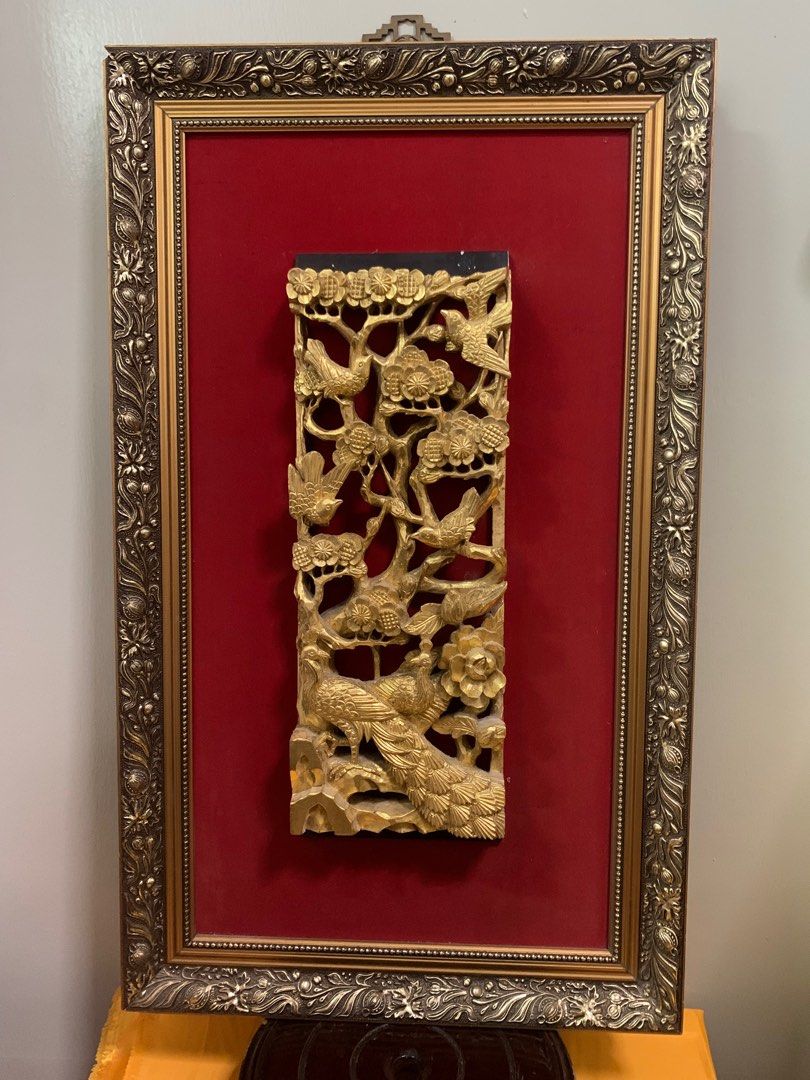 Nyonya Wood Carving With Frame, Hobbies & Toys, Collectibles ...