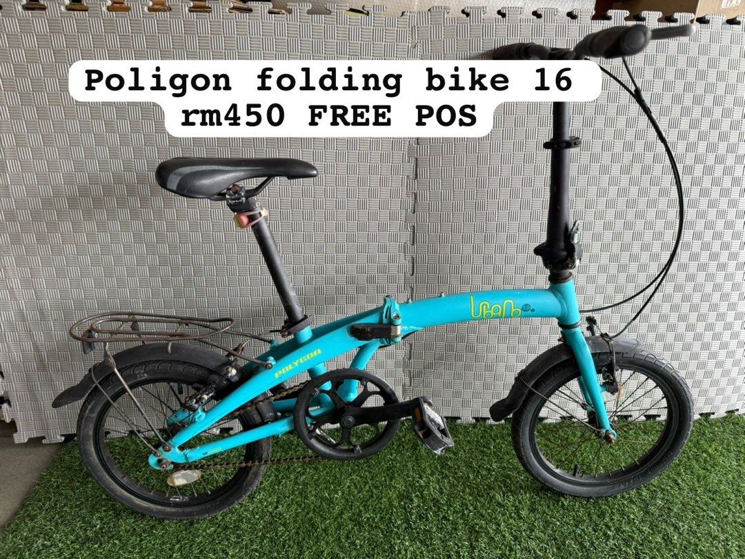 Poligon folding bike size 16”, Sports Equipment, Bicycles & Parts ...