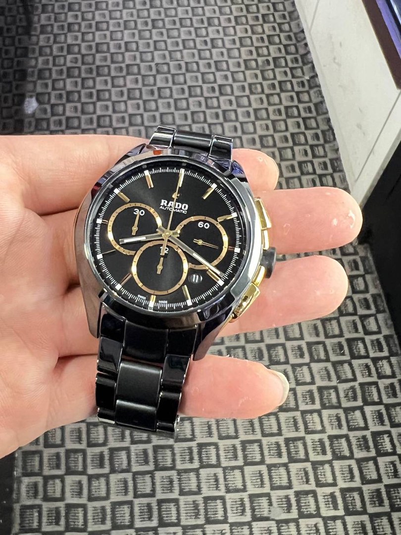 RADO HYPERCHROME CERAMIC SWISS MADE AUTOMATIC CHRONOGRAPH R32277152 on ...