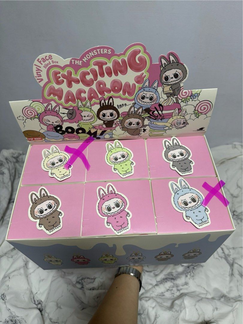 READY STOCKS Labubu Exciting Macaron Plush (Toffee, sesame bean, soy ...