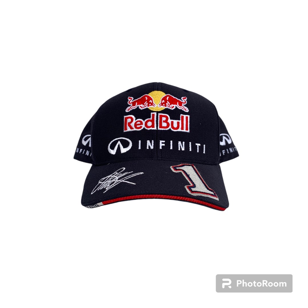 Redbull Racing F1 Sebastian Vettel Signed Flexfit, Men's Fashion ...