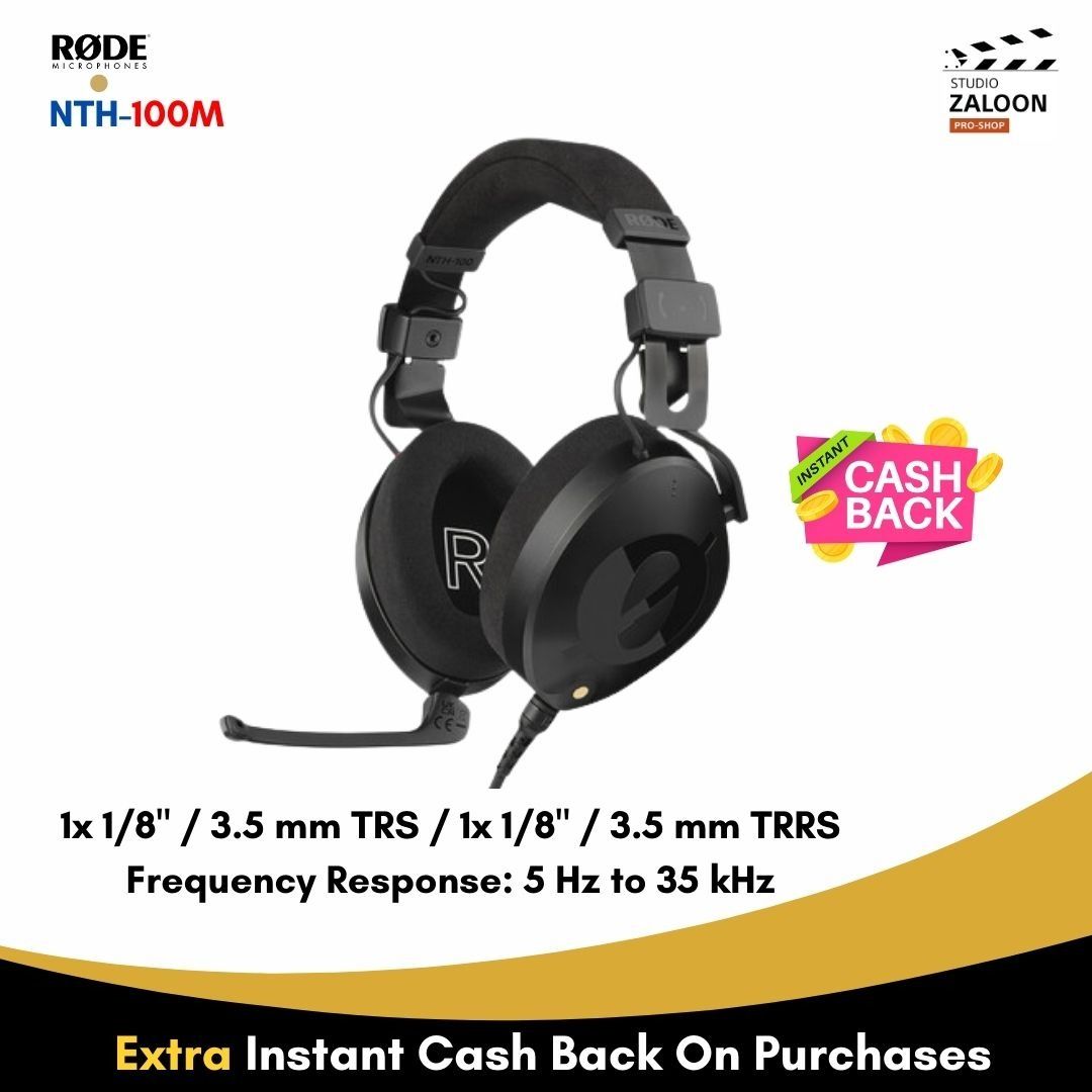 RODE NTH-100M Professional Over-Ear Headset (Black) [ NTH100M ], Audio ...