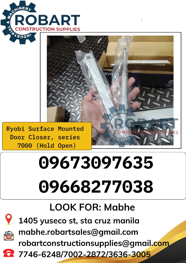 ryobi surface mounted door closer,series 7000 (holder), Commercial ...