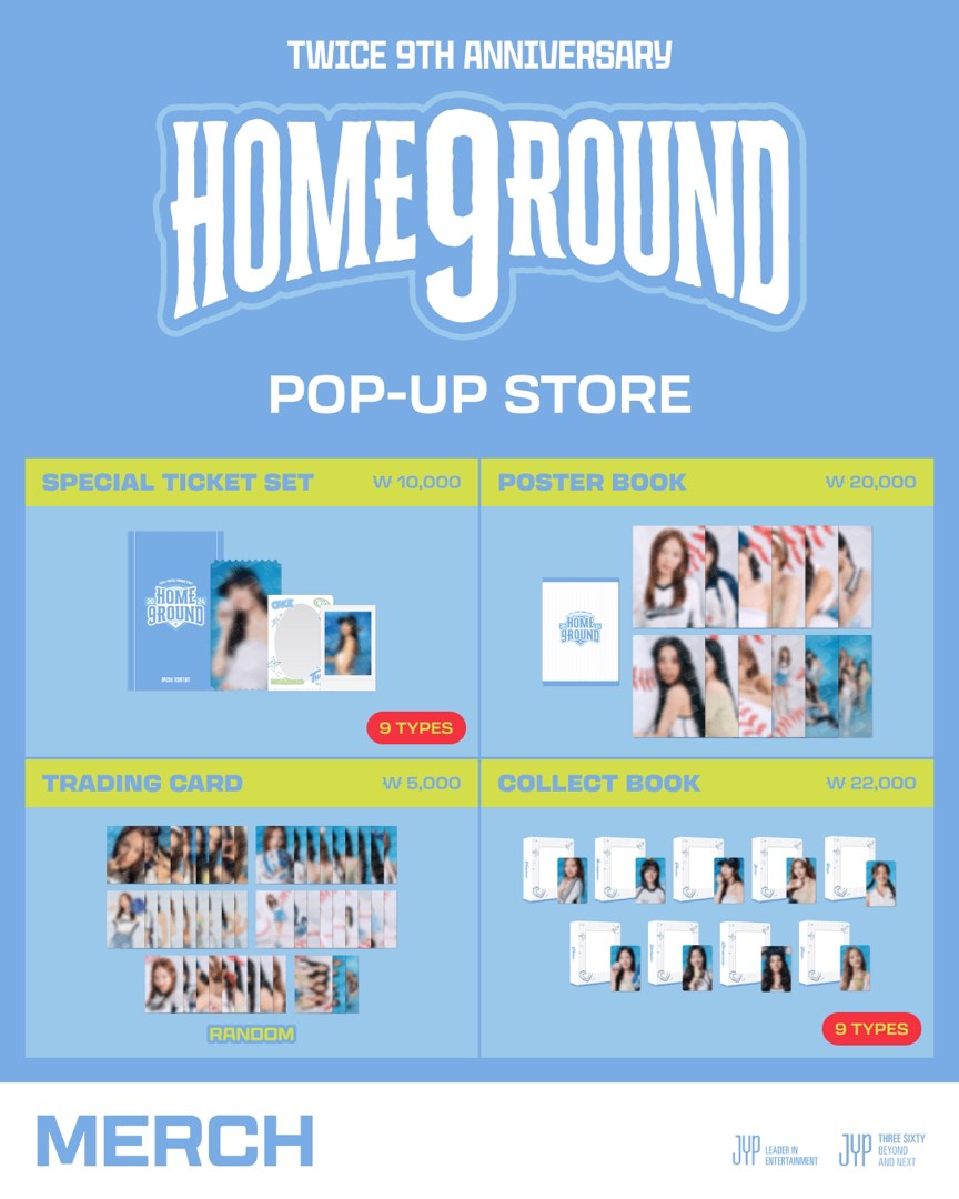 [SG GO] Twice 9th Anniversary Pop Up Store Merchandise, Hobbies & Toys ...