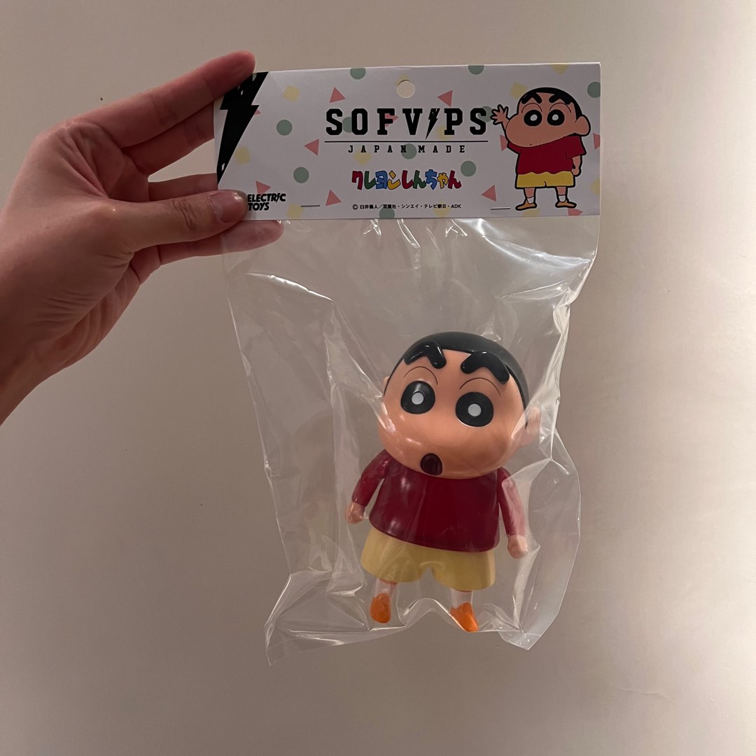 Sofvips 蠟筆小新 野原新之助 小新 透明版 Sofubi Sofvi 搪膠, 興趣及遊戲, 玩具 & 遊戲類 - Carousell