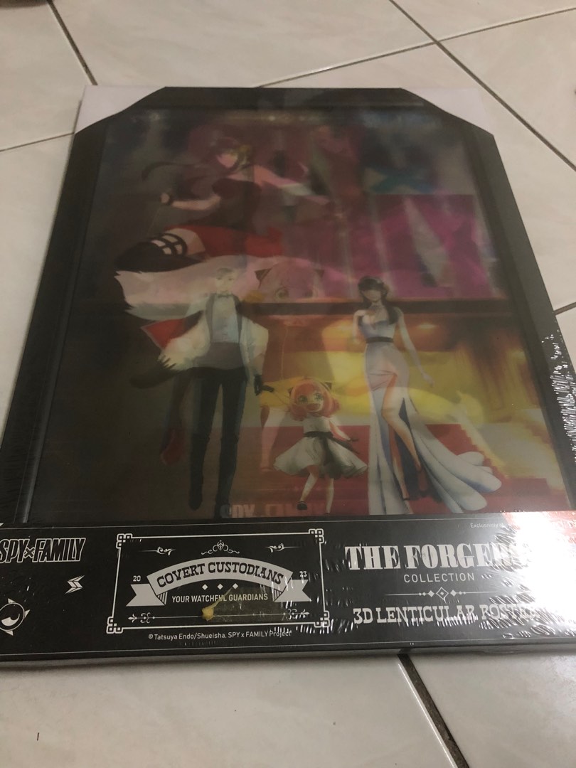 Spy X Family 3D Lenticular Poster with frame, Hobbies & Toys ...