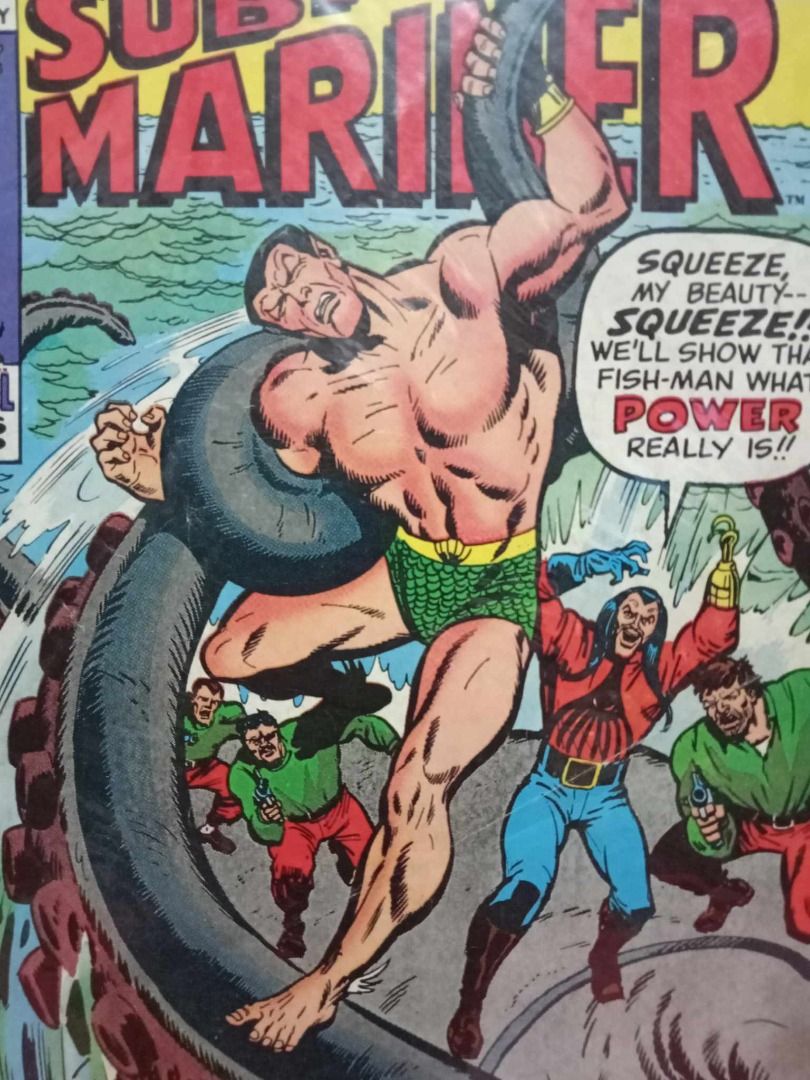 Vintage 1970 Sub-Mariner #27 Marvel Comics - First Appearance of Commander Kraken, Hobbies ...
