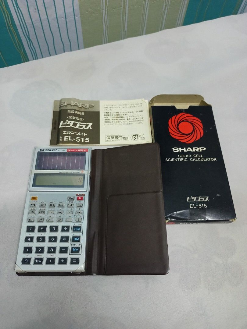 Vintage SHARP solar cell scientific calculator, Hobbies & Toys ...