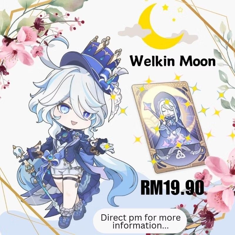 Welkin Moon Genshin Impact ( Buy more than 3 Welkin more cheaper ...