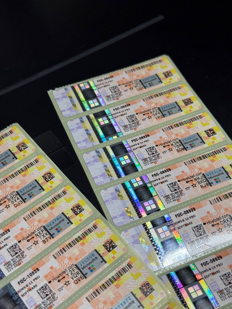 Windows 10 and 11 Pro stickers cheap, Computers & Tech, Office ...