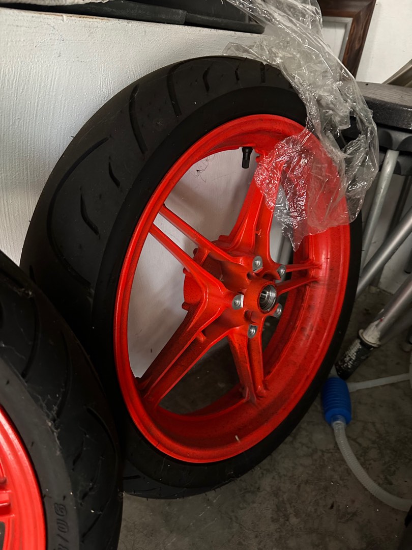 Yamaha Y16 original rim, Motorbikes on Carousell