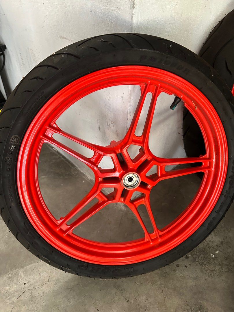 Yamaha Y16 original rim, Motorbikes on Carousell