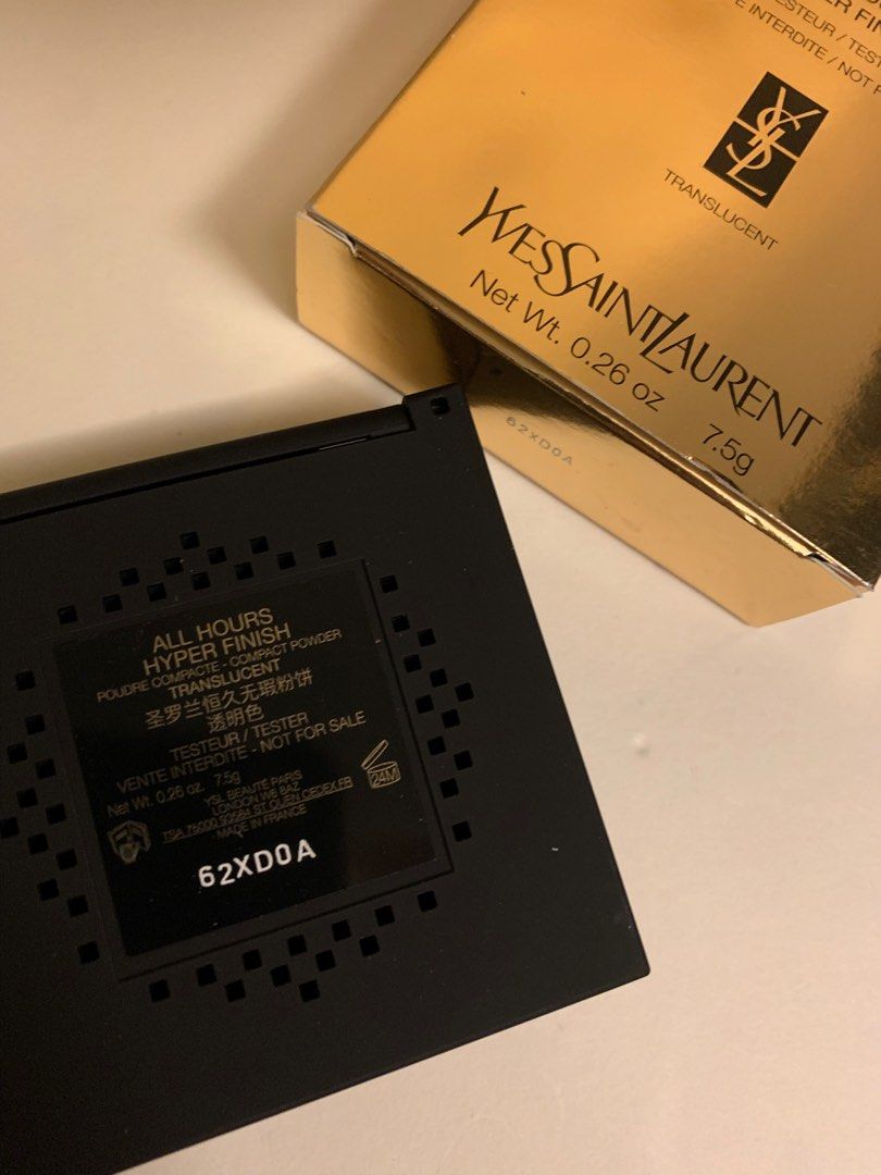 YSL All Hours hyper finish powder 00#透明/01#自然亮白 7.5g, 美容＆個人護理, 健康及美容 ...
