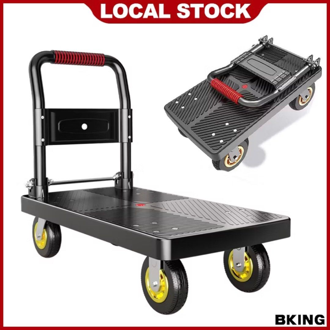 250kg Foldable Platform Trolley Cart | Grocery Trolley | Warehouse ...