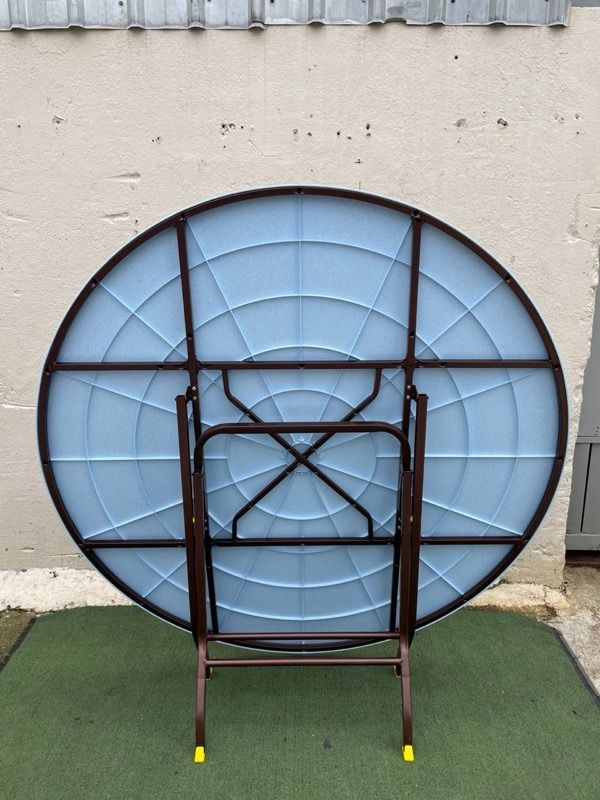 3VPT-R5-B NEW * Meja Bulat Lipat Plastik 3V 5 Feet Round Plastic ...
