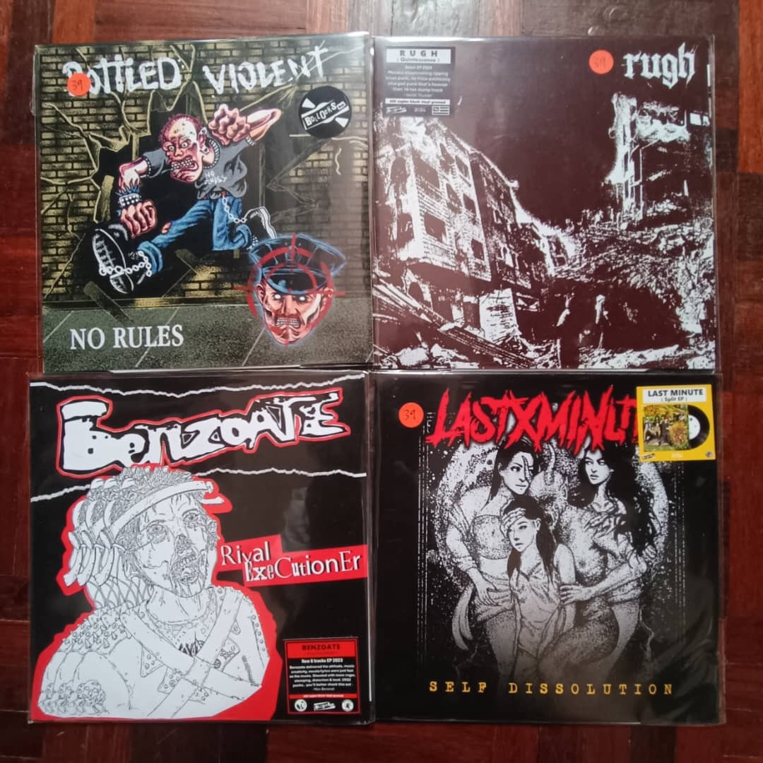 7" inch punk vinyl record ep piring hitam, Hobbies & Toys, Music ...