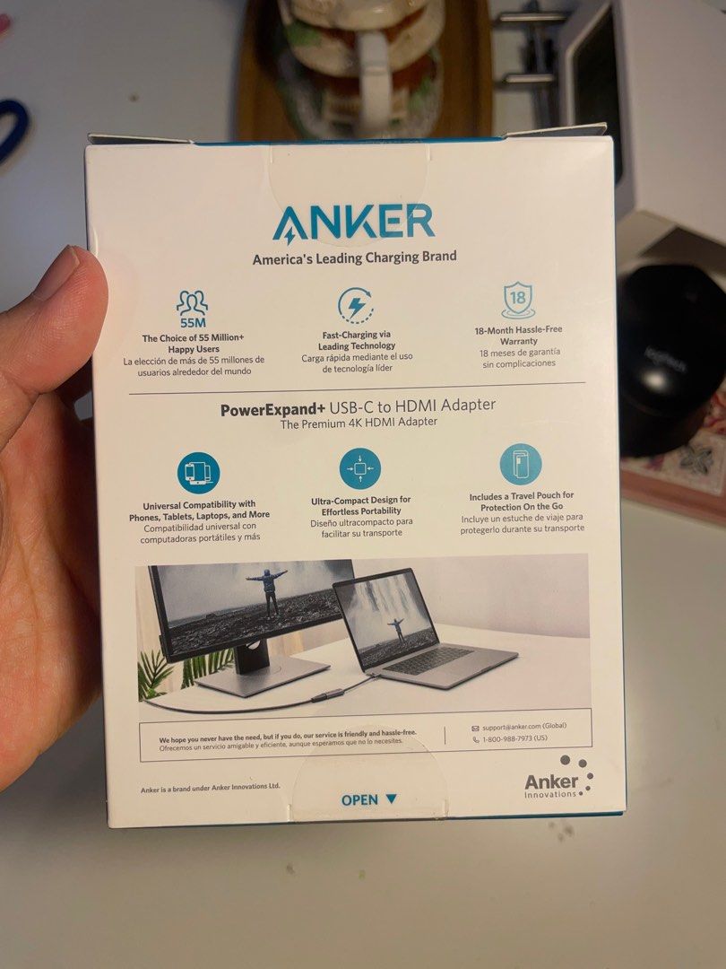 Anker 4K Display USB-C to HDMI Adapter, Computers & Tech, Parts ...