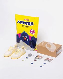 ASICS SKYHAND OG x MAMEE MONSTER x SNEAKERLAH, Men's Fashion, Footwear ...