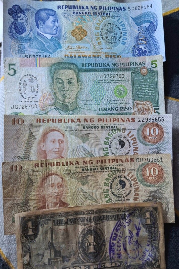 Assorted Old Philippine Money Overprint, Hobbies & Toys, Memorabilia ...