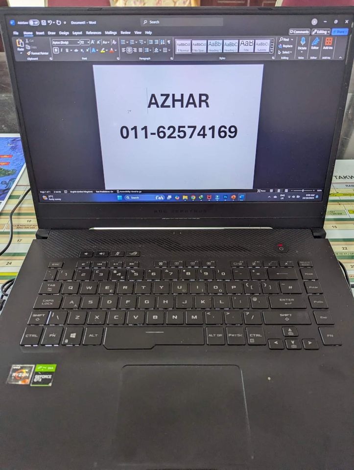 Asus ROG Zephyrus G15 1660Ti Max Q, Computers & Tech, Laptops ...