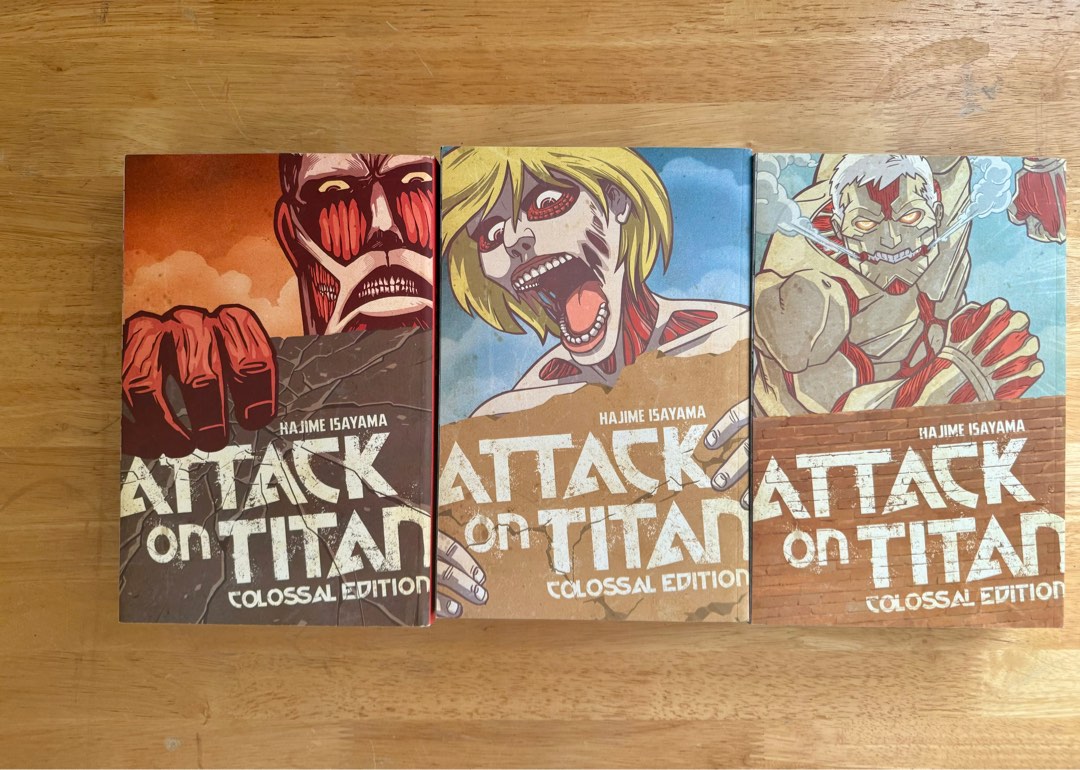 Attack on Titan Colossal Edition 1-6, Hobbies & Toys, Books & Magazines, Comics & Manga on Carousell