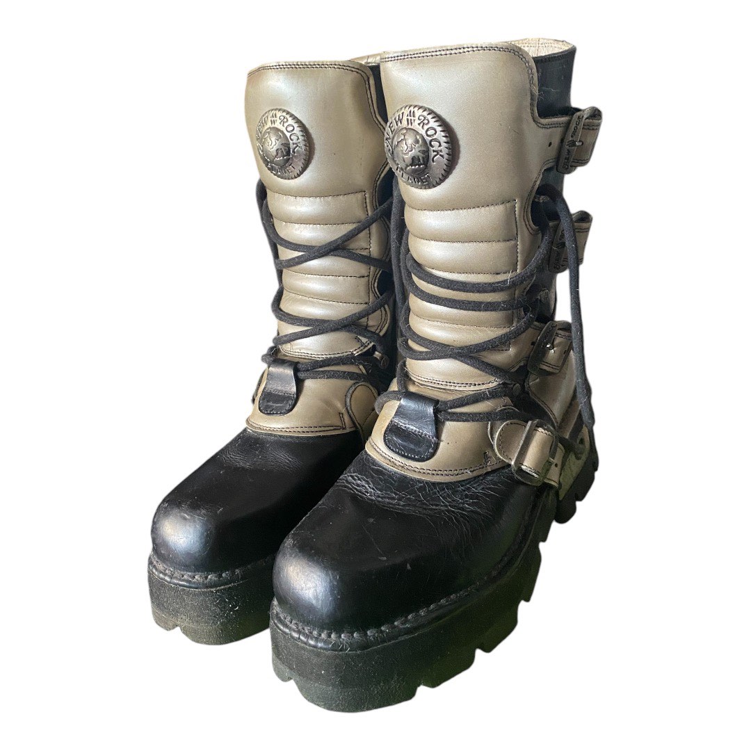 Authentic New Rocks, Men's Fashion, Footwear, Boots on Carousell