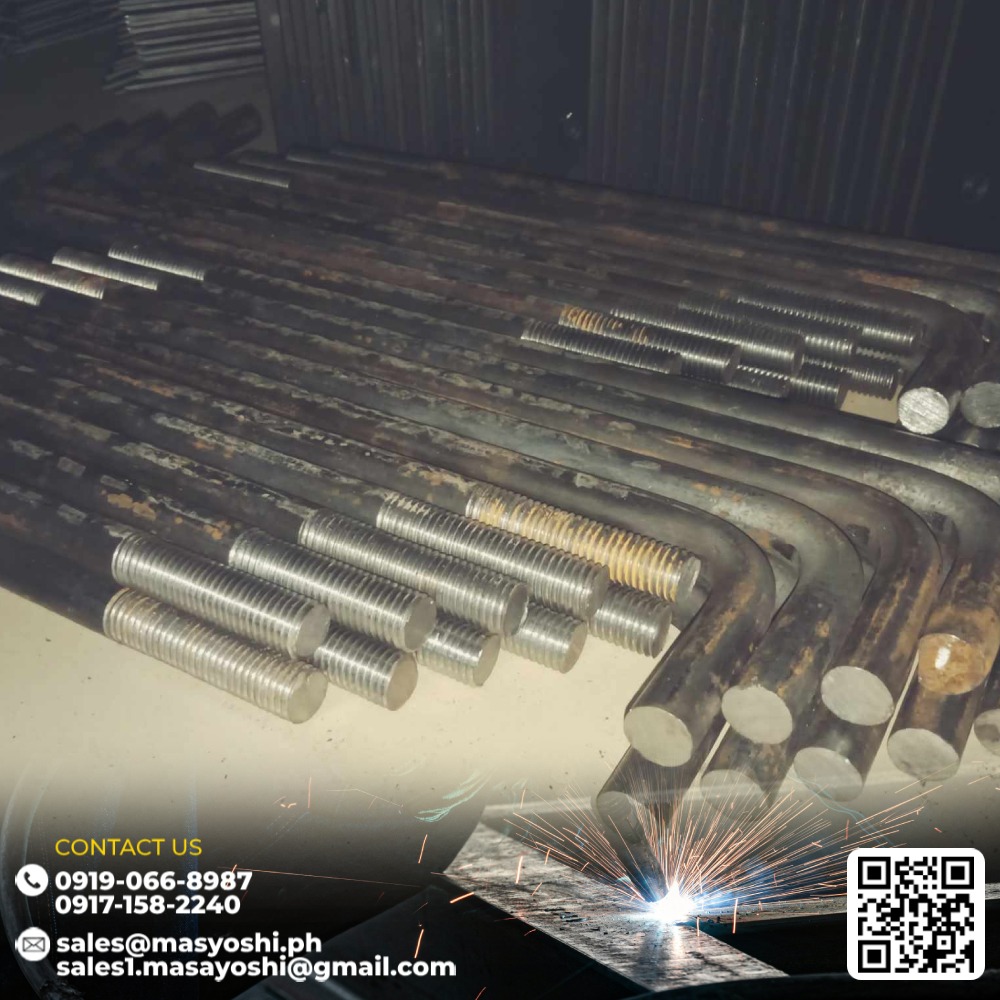 Baseplate | Anchor Bolt | Stiffener | Mild Steel Plate | Threaded Rond | Rod | Base plate ...