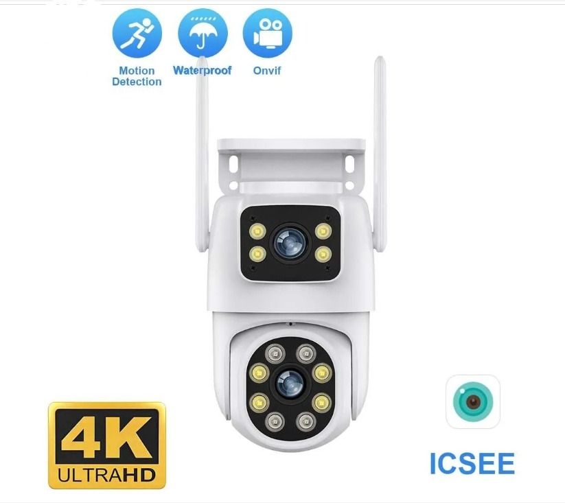 BELIA 6MP PTZ Wifi Camera Outdoor Night Vision Dual Screen Human ...