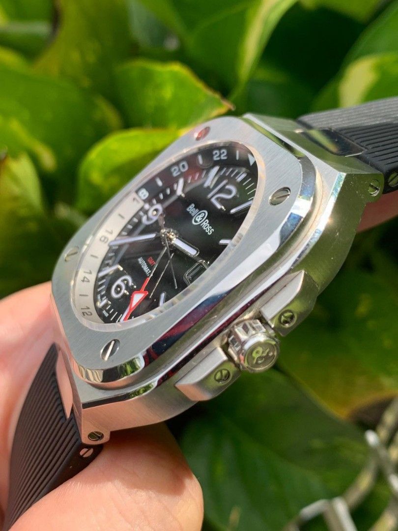Bell & Ross BR05 GMT 41mm BR05G-BL-ST/SRB, Luxury, Watches on Carousell