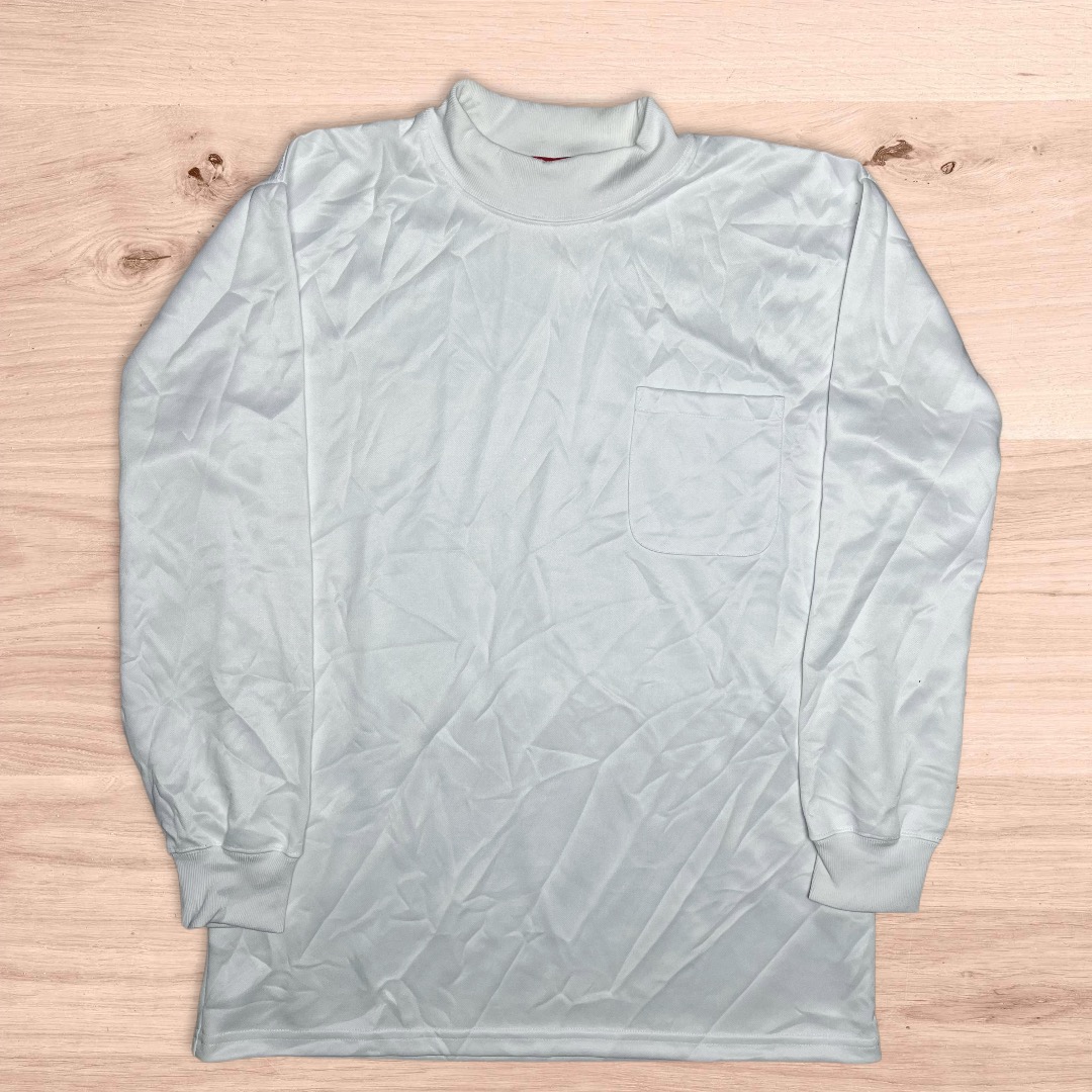 Big Run Turtle Neck Plain White Long Sleeves (M), Men's Fashion, Coats ...