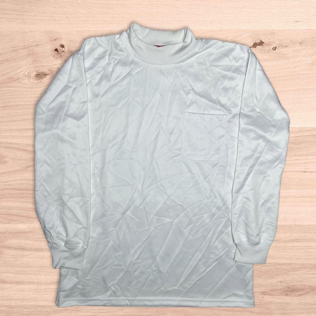 Big Run Turtle Neck Plain White Long Sleeves (M), Men's Fashion, Coats ...